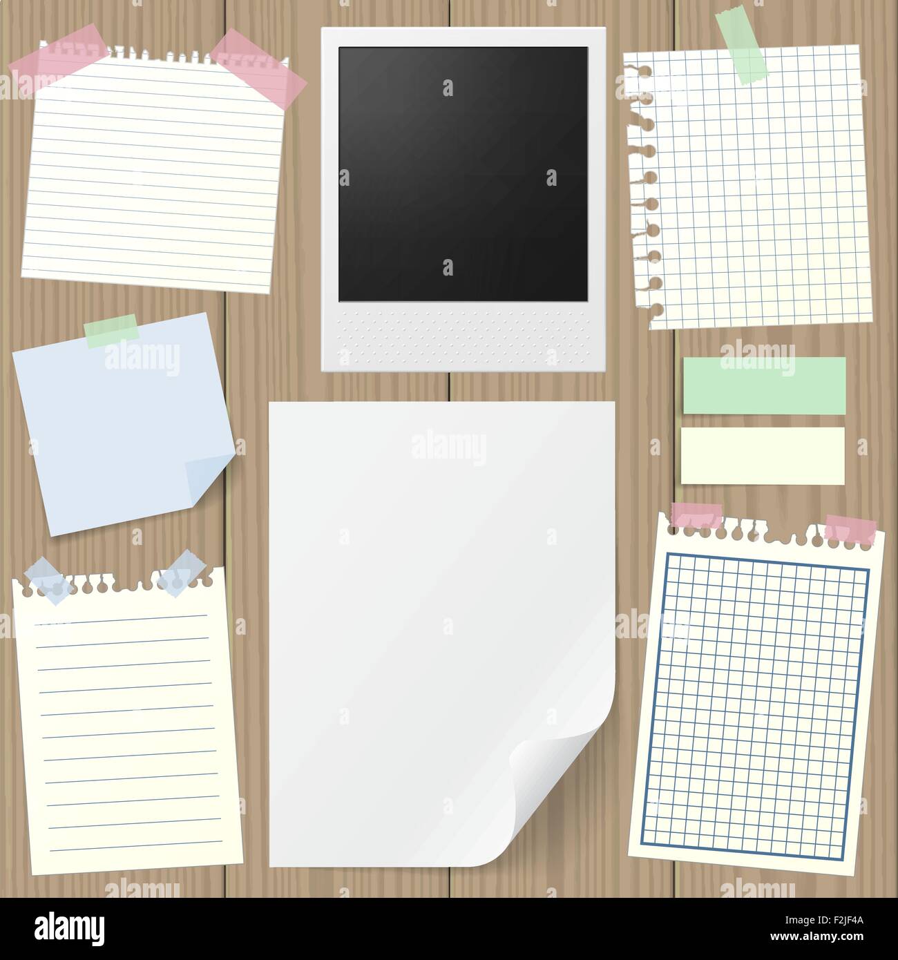 Small note pad Stock Vector Images - Alamy