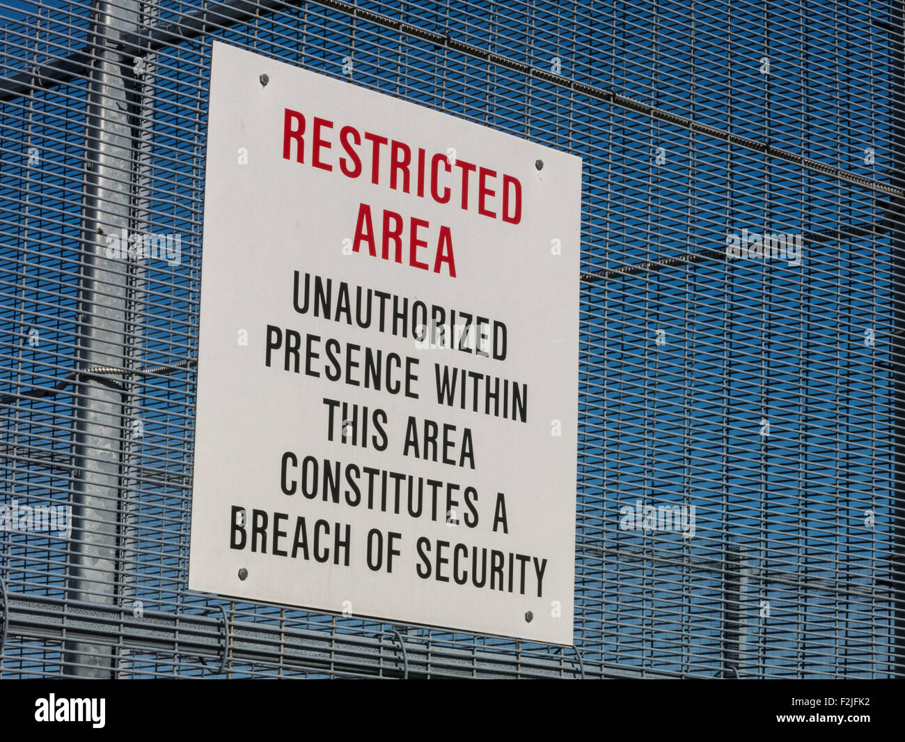 Restricted area sign hi-res stock photography and images - Alamy