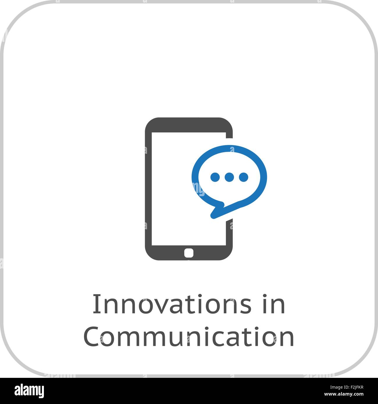 Innovations in Communication Icon. Business Concept. Flat Design Stock ...