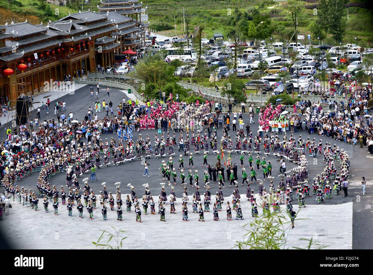 Qiannan, China's Guizhou Province. 20th Sep, 2015. People of Shui ...