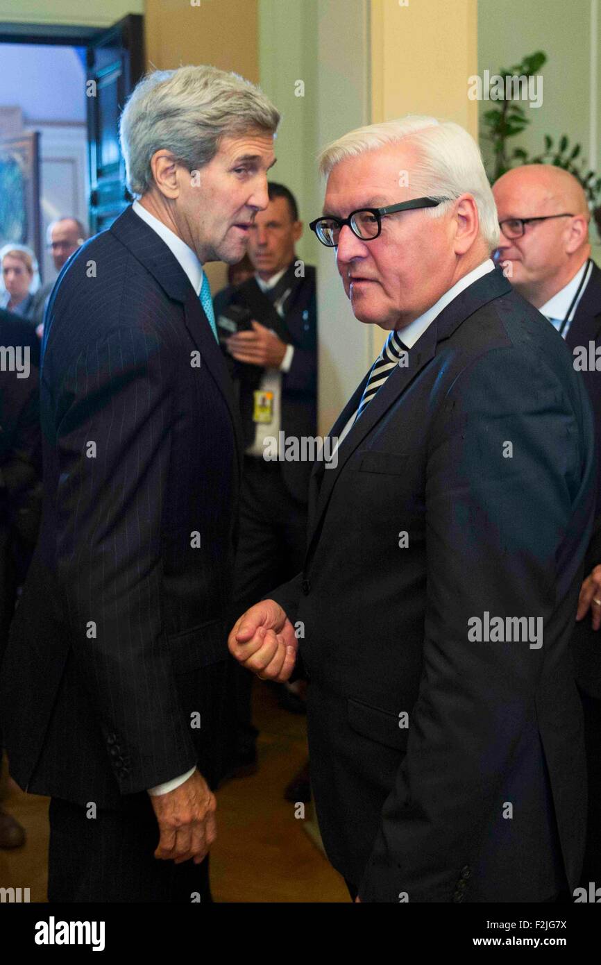 Berlin, Germany. 20th September, 2015. German Foreign Minister Frank ...