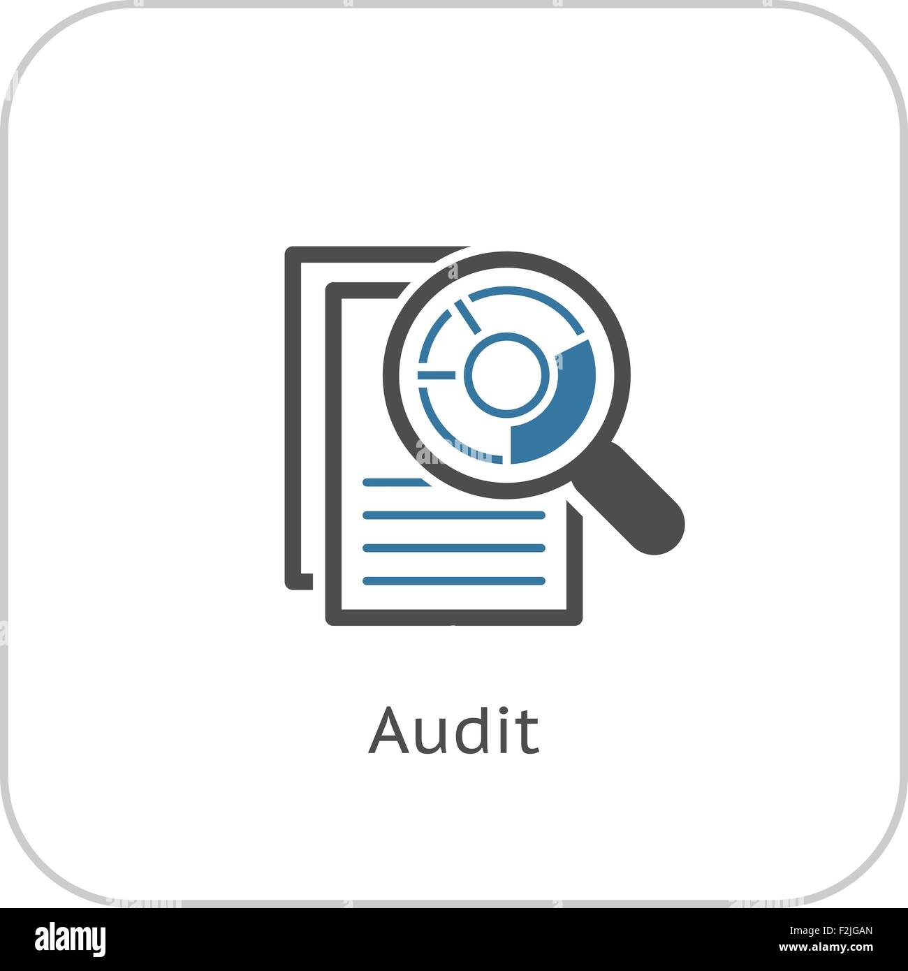 Audit Icon. Business Concept. Flat Design Stock Vector Image & Art - Alamy
