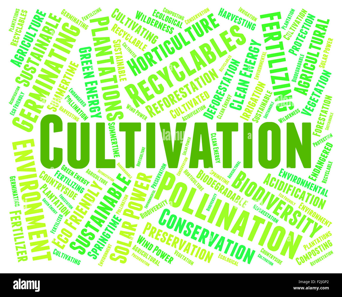 Cultivation Word Representing Cultivates Growing And Sow Stock Photo ...