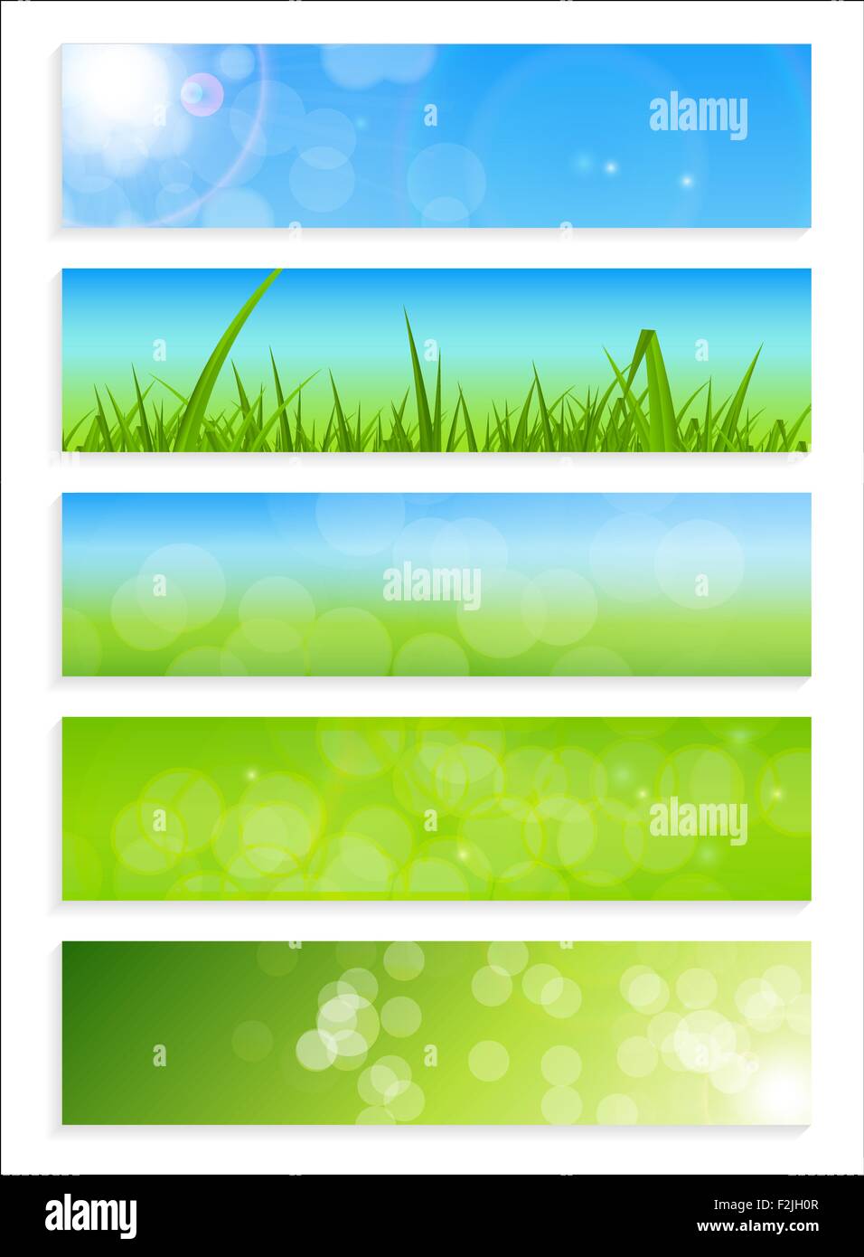 Natural Sunny Backgroundc Banner Vector Illustration Stock Vector Image ...