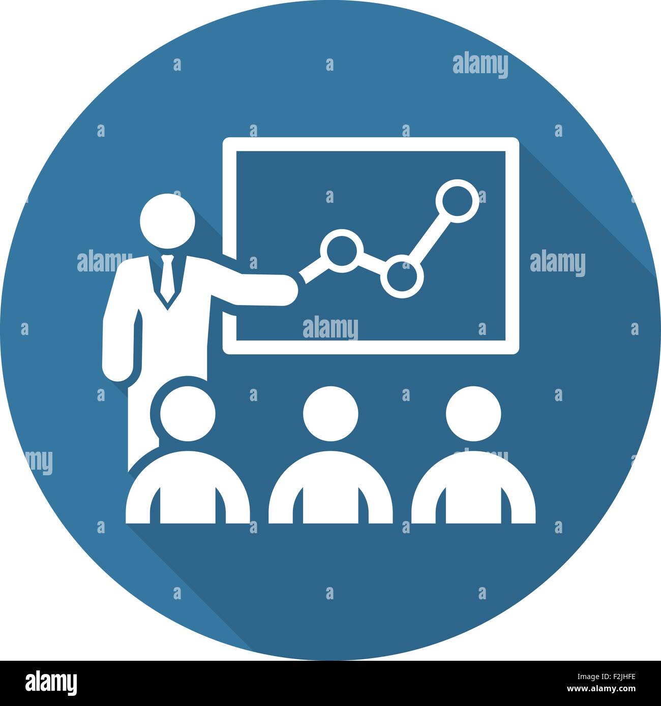 Training Icon. Business Concept. Flat Design Stock Vector Image & Art ...