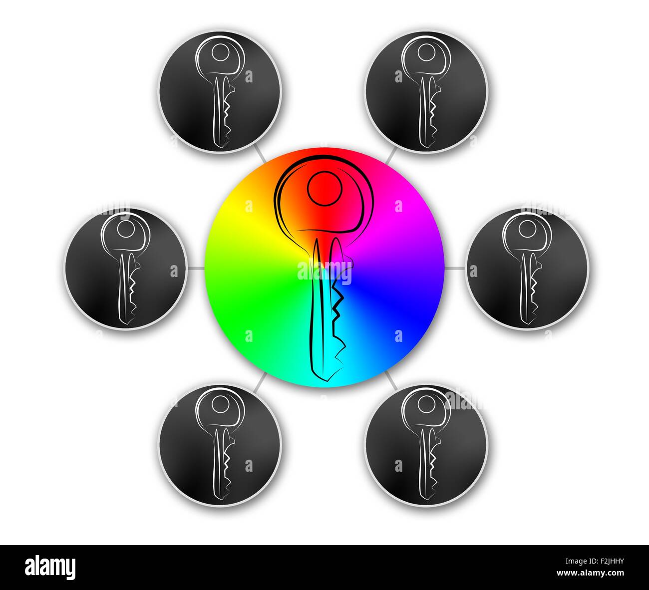 key icon illustration Stock Photo - Alamy