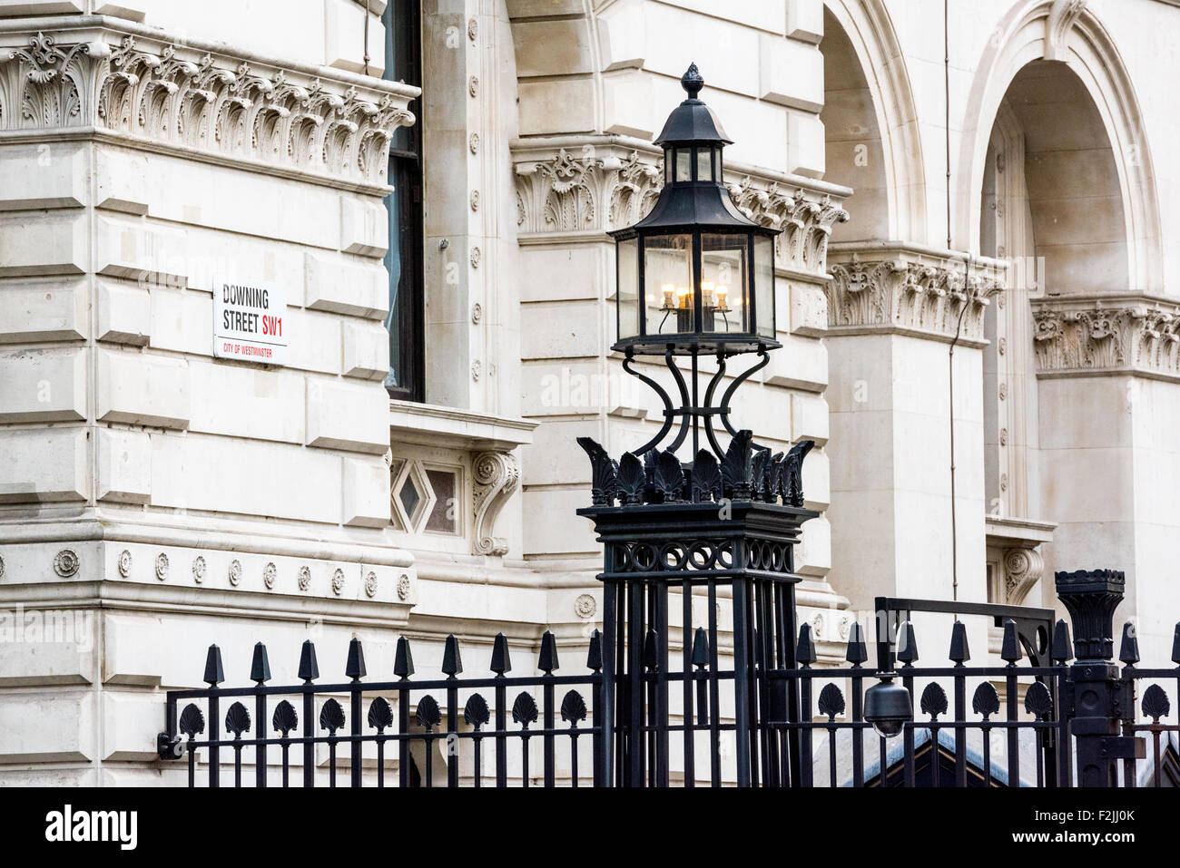 Downing Street sign in the city of London UK Stock Photo - Alamy