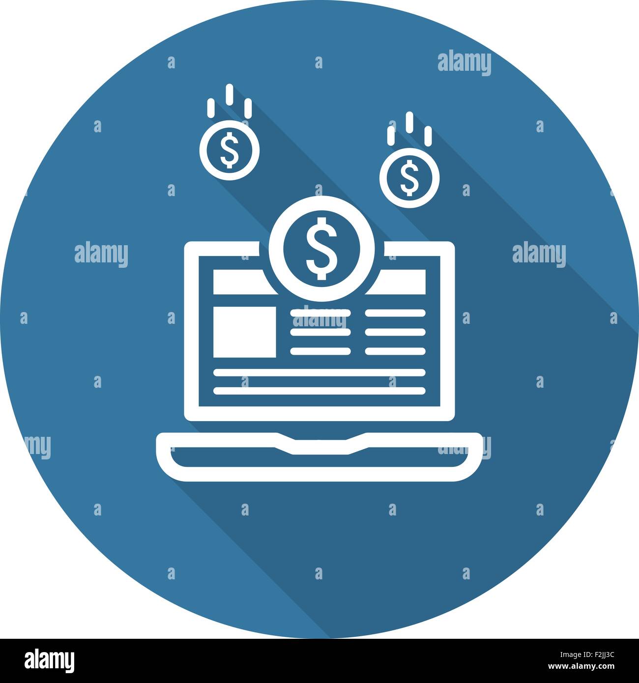 Monetization Icon. Business Concept. Flat Design Stock Vector Image ...