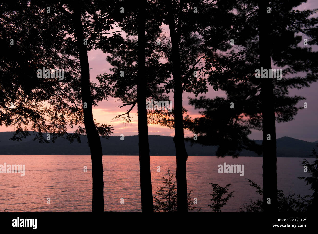Adirondack lake sunset hi-res stock photography and images - Alamy