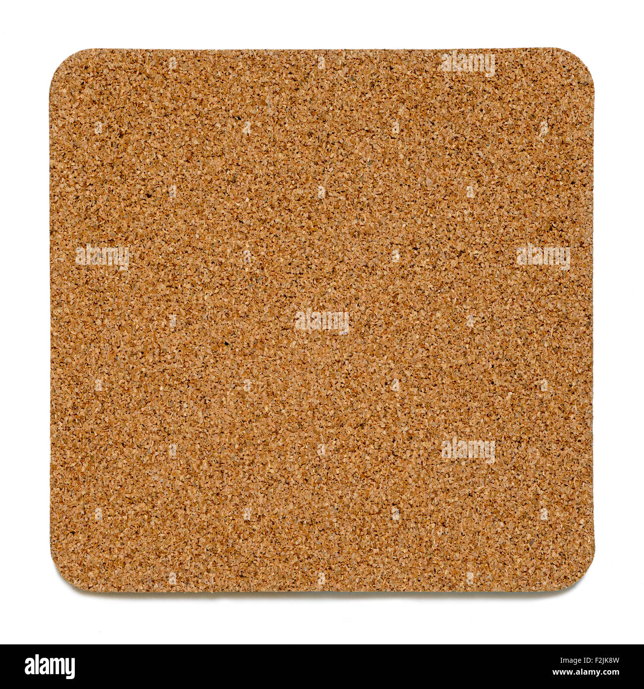 Cork plate with rounded corners isolated on white Stock Photo - Alamy
