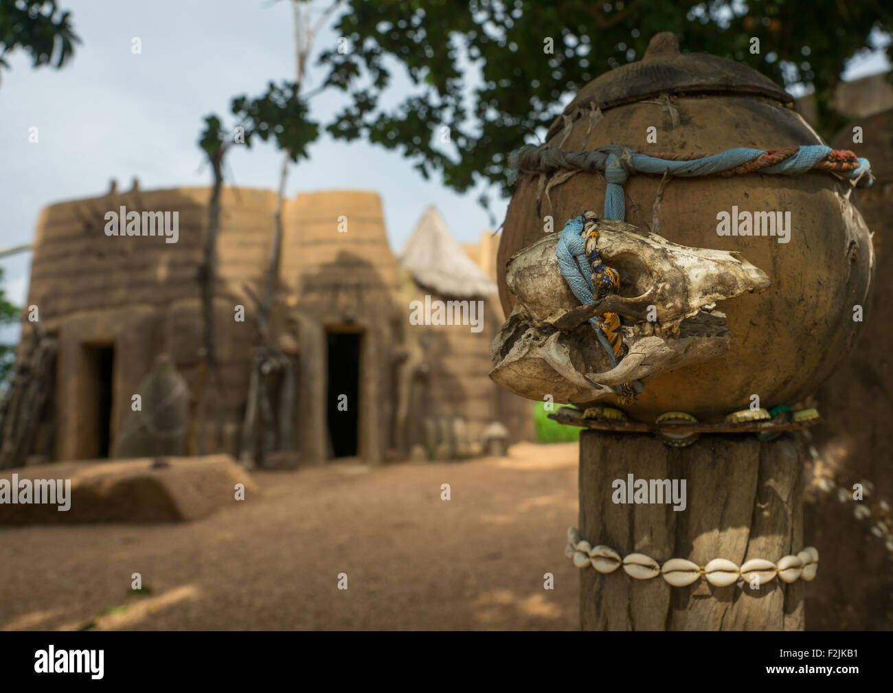 Benin, West Africa, Boukoumbé, traditional tata somba houses with ...