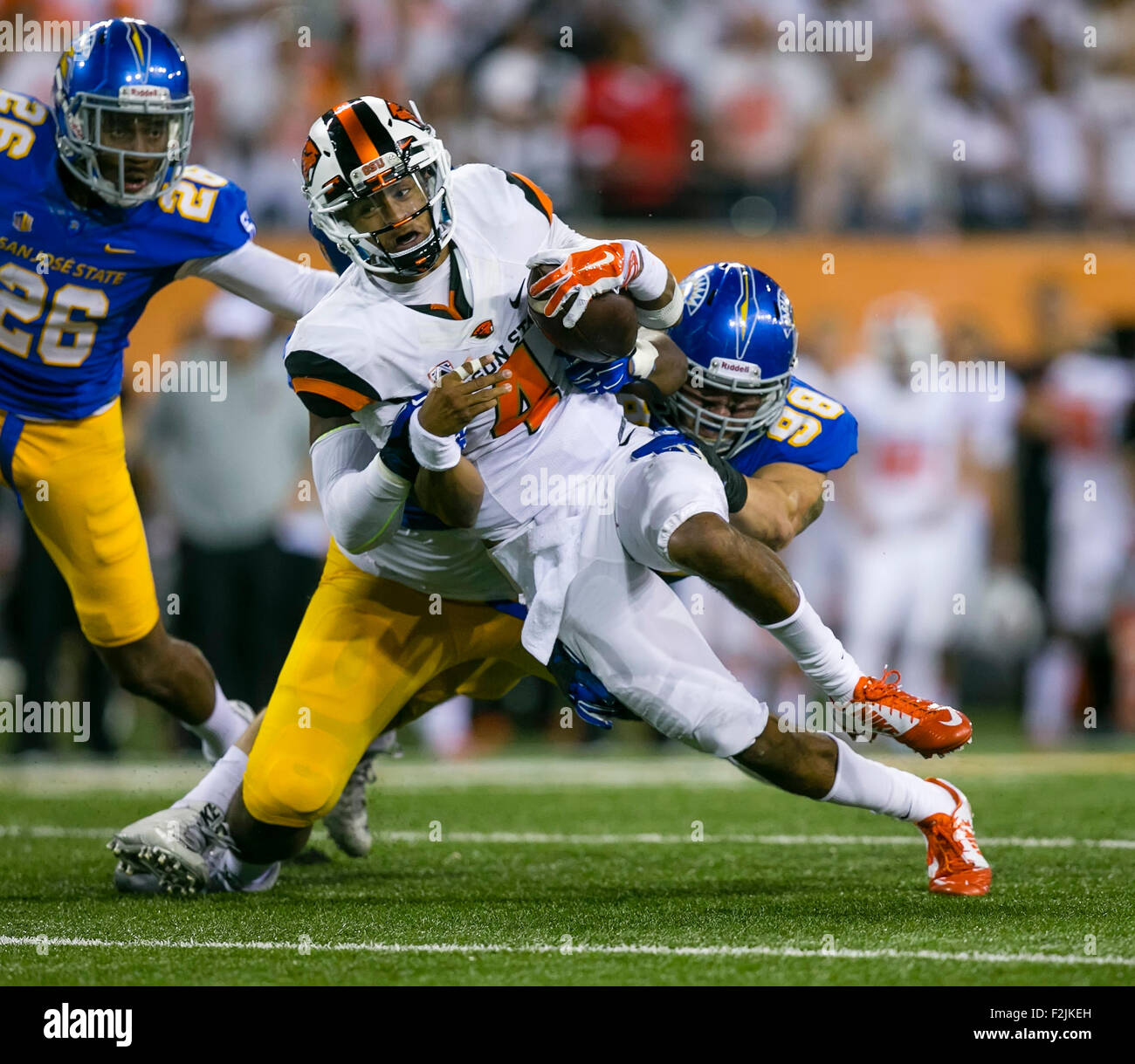September 19, 2015: Oregon State Beavers quarterback Seth Collins (4 ...