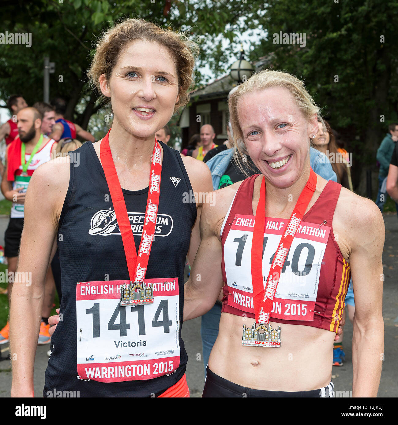 Female half marathon winner hi-res stock photography and images - Alamy