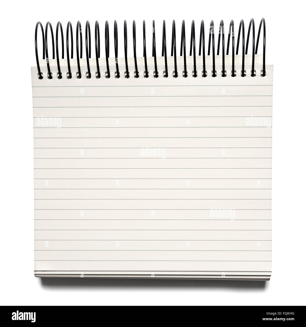 Empty notepad isolated on white background Stock Photo - Alamy