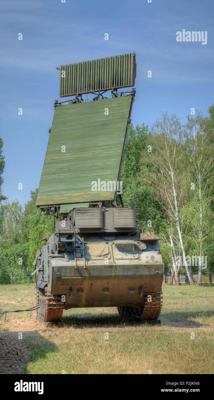 Mobile radar station on position near the forest Stock Photo - Alamy