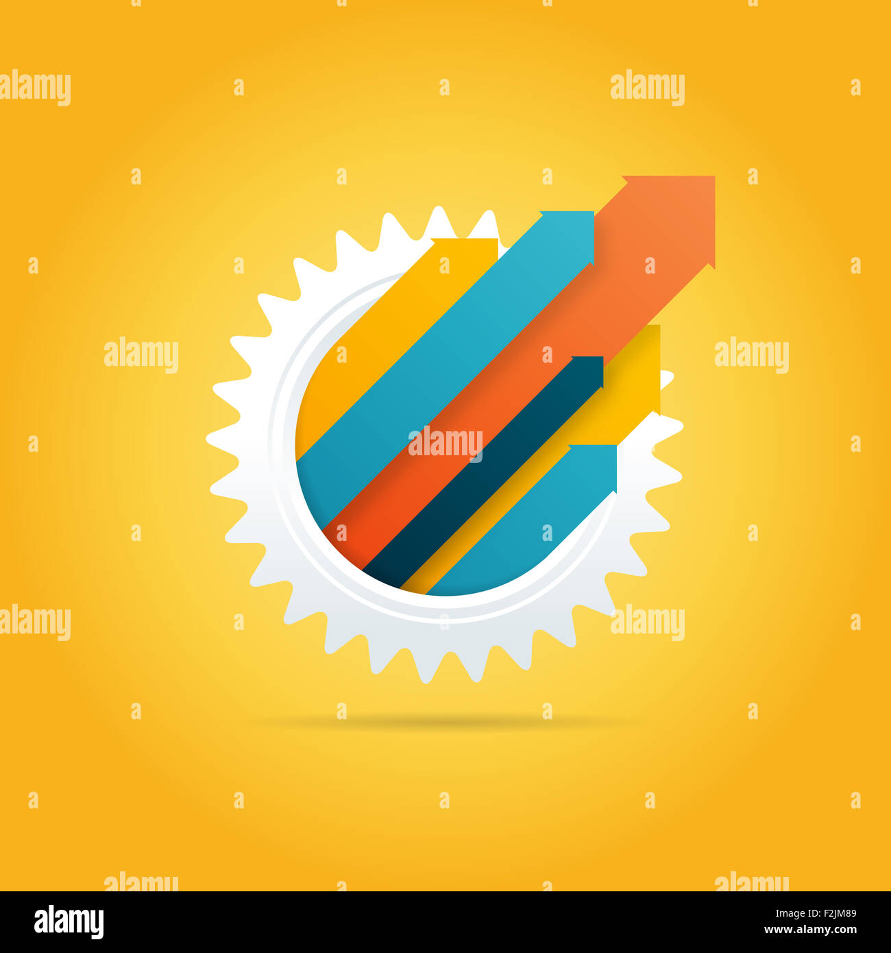 Gears arrow icon circular hi-res stock photography and images - Alamy