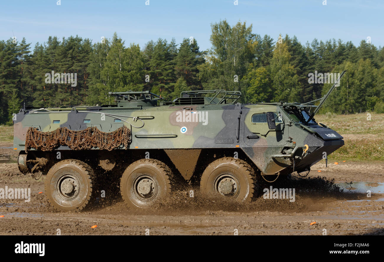 Sisu XA-180M APC of the Finnish Army has been modified to improve its ...