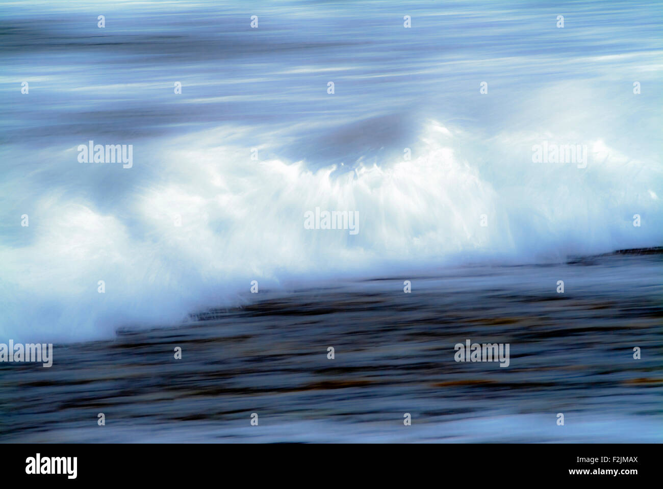 Movement of the waves on the beach Stock Photo - Alamy