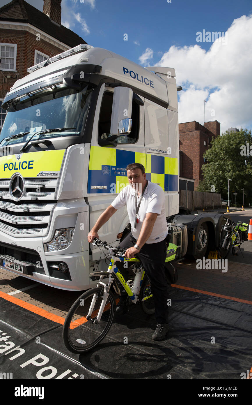Orpington,UK,20th September 2015,Cycle Task Force Road Safety Team ...