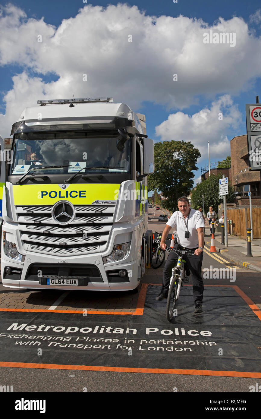 Orpington,UK,20th September 2015,Cycle Task Force Road Safety Team ...