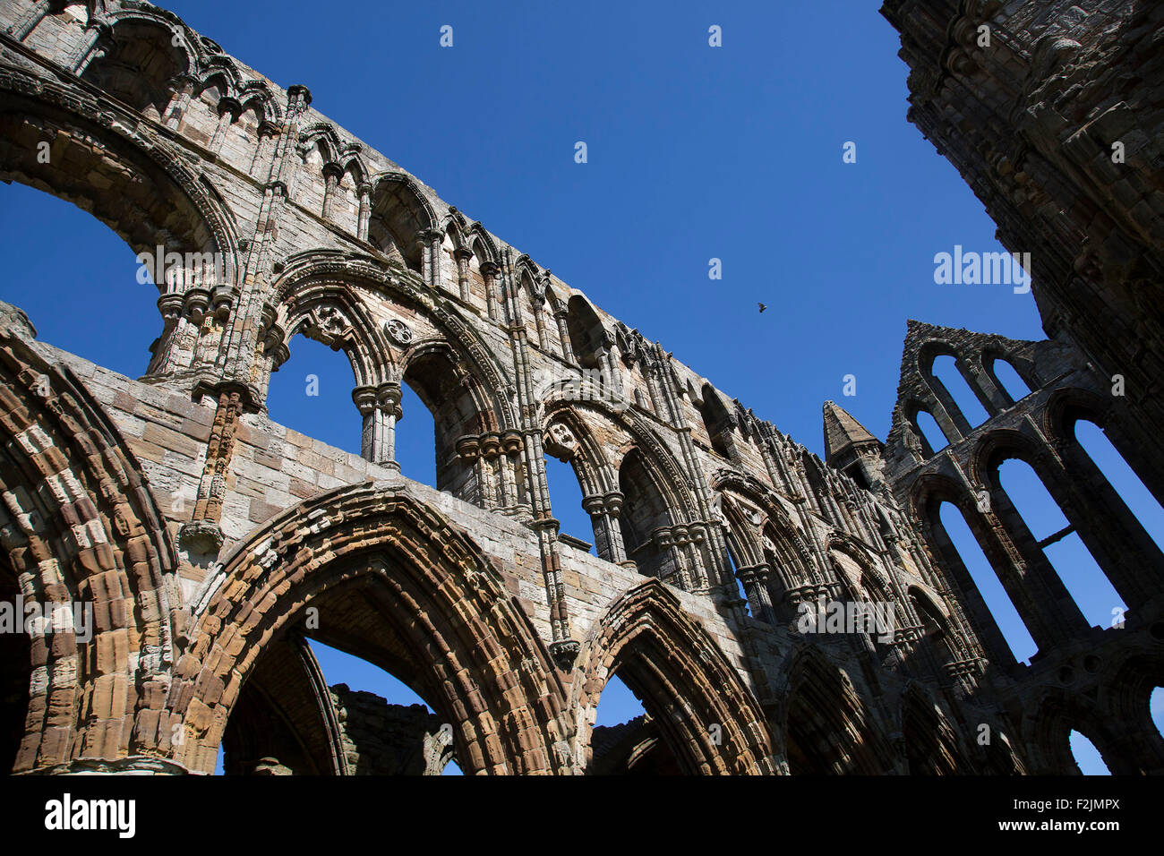Whitby Abbey is a ruined Benedictine abbey on the East Cliff above ...