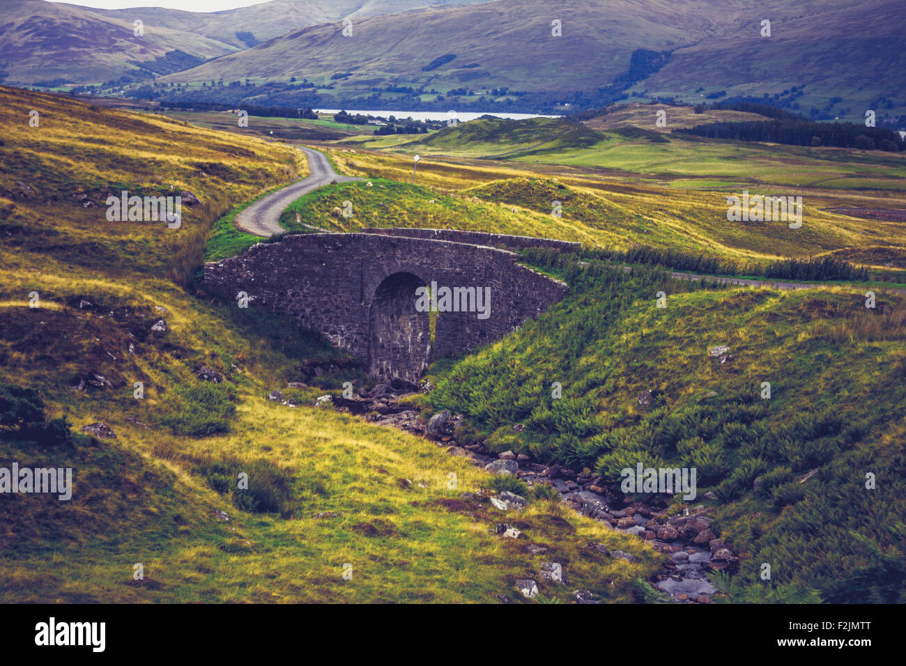 Bridge in the highlands Stock Photo - Alamy