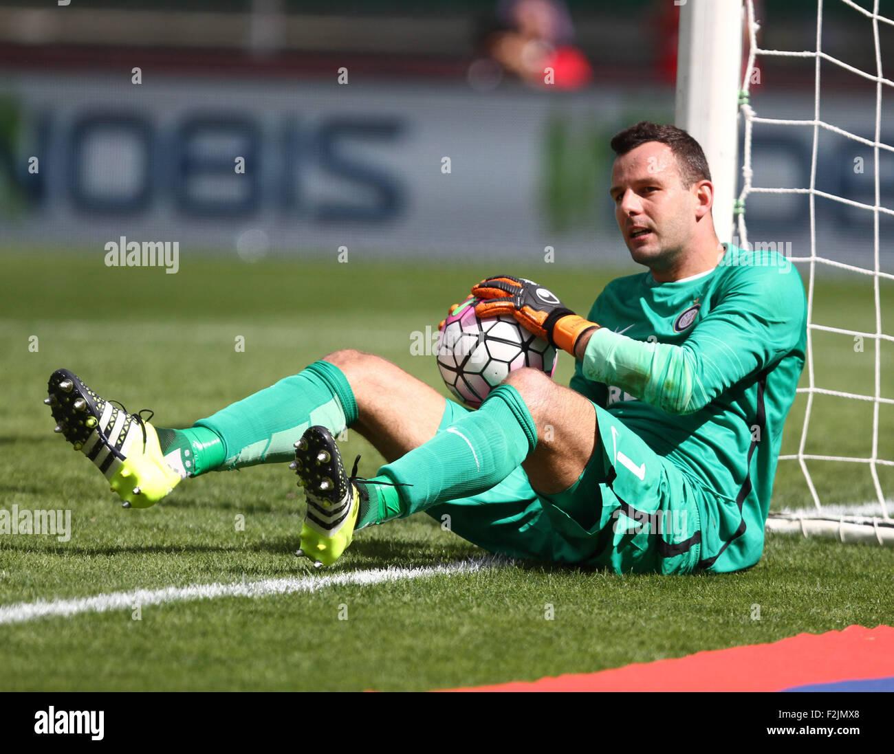 Inter milans goalkeeper samir handanovic hi-res stock photography and ...
