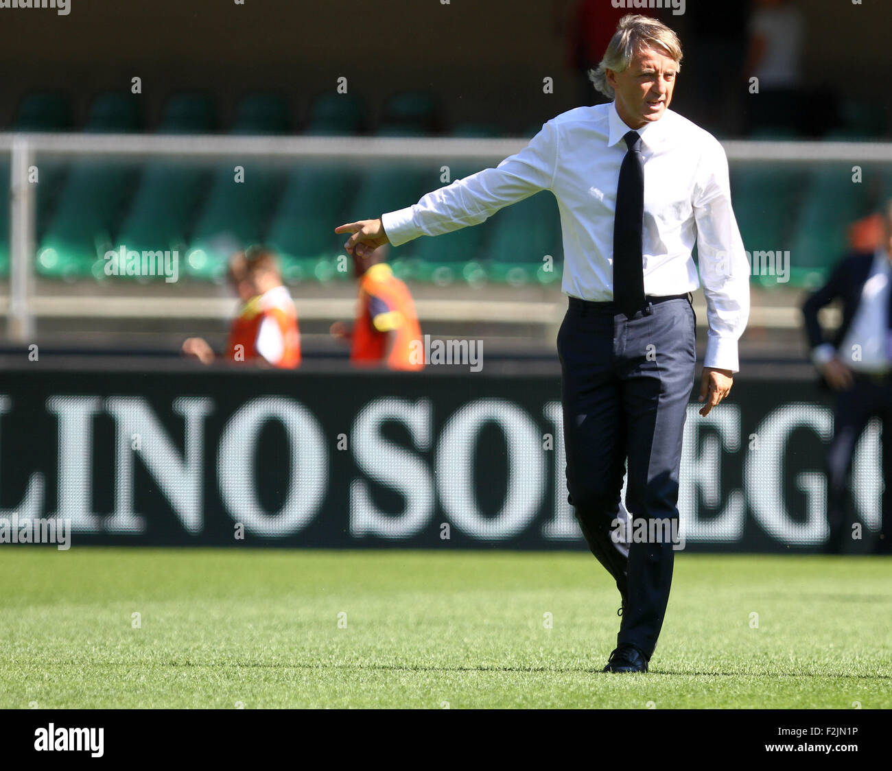 Inter milans head coach roberto mancini hi-res stock photography and ...