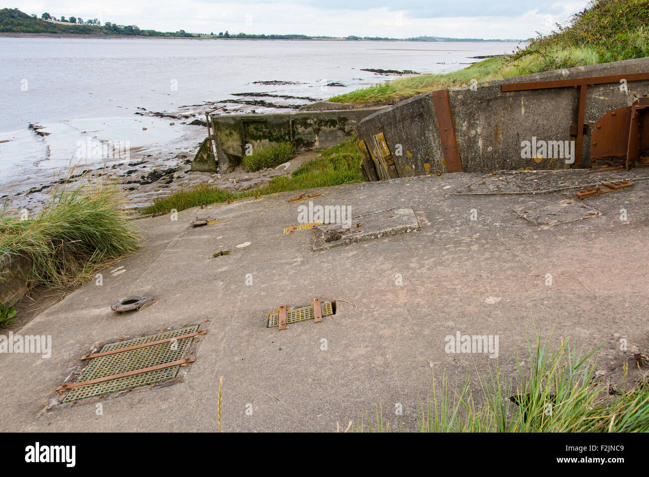 Abandoned boats at Purton ship graveyard on the bank of the river ...