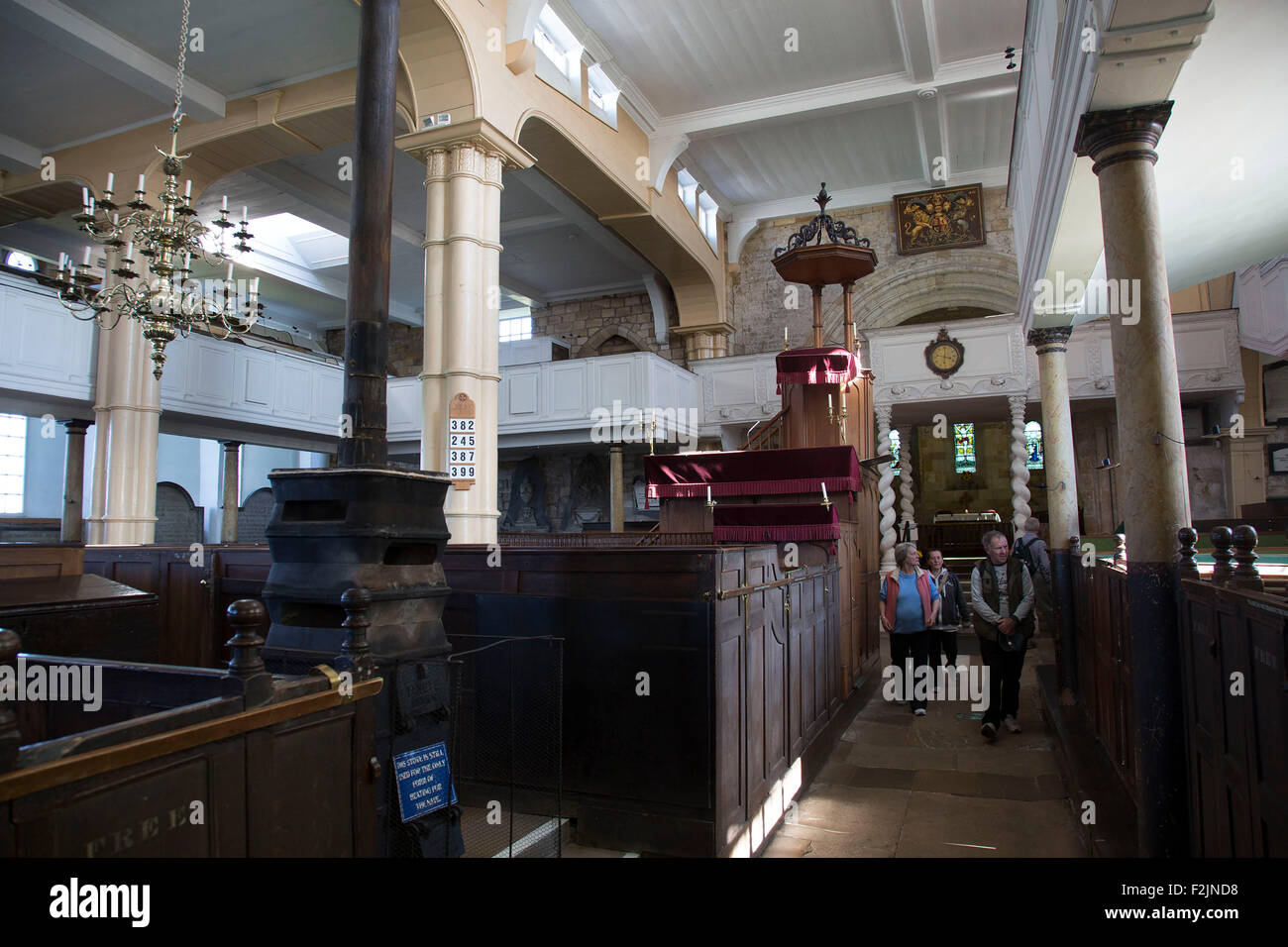 St Mary's Church in Whitby, North Yorkshire. A mixture of Medieval to ...