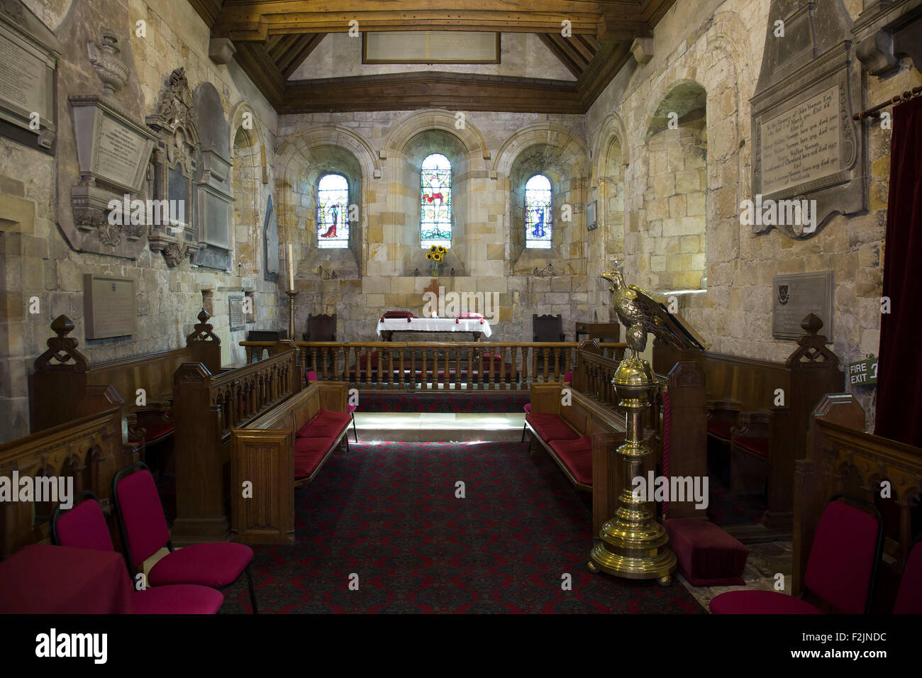 St Mary's Church in Whitby, North Yorkshire. A mixture of Medieval to ...