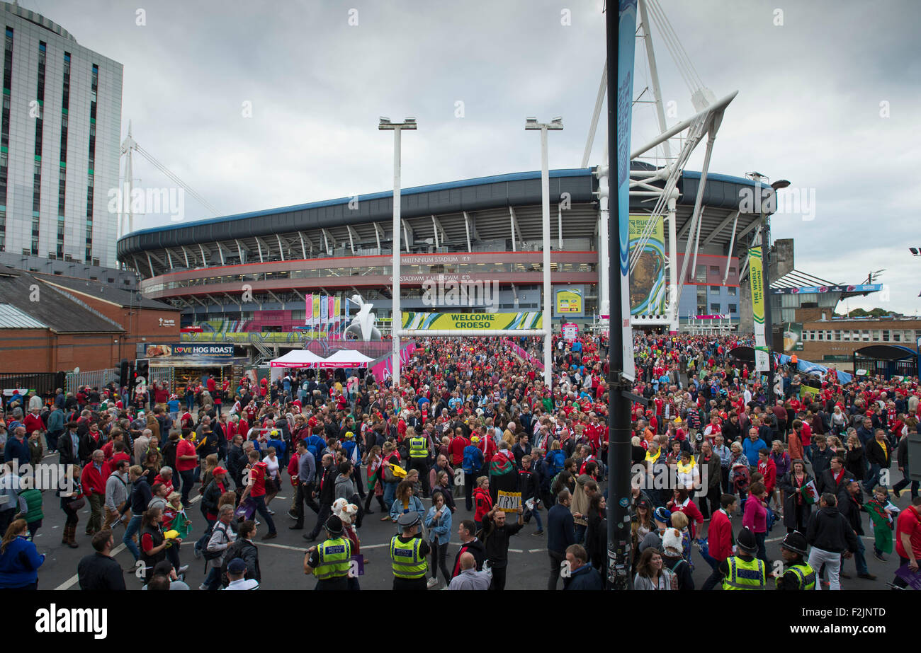A general view of the Principality Stadium, formerly the Millennium ...