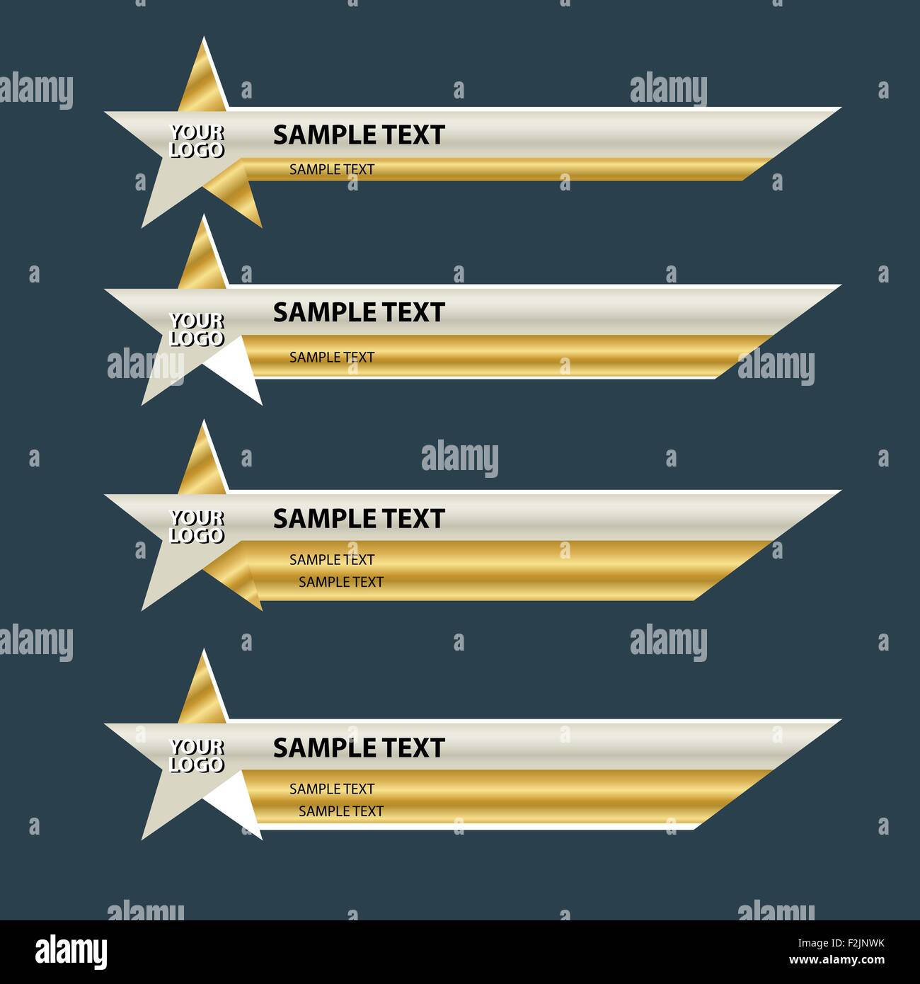 Star lower third banner bar name screen broadcast Stock Vector Image ...