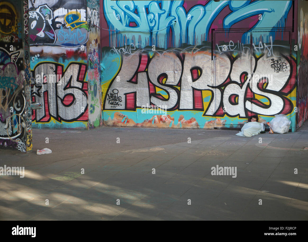 Graffiti Homeless Sleeping High Resolution Stock Photography and Images ...