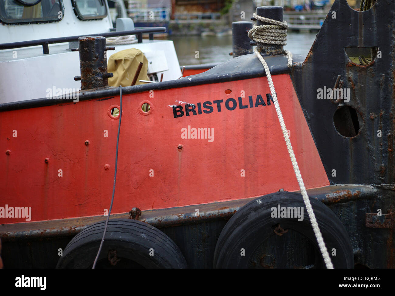 The Bristolian a working boat in Bristol's floating harbour UK Stock ...