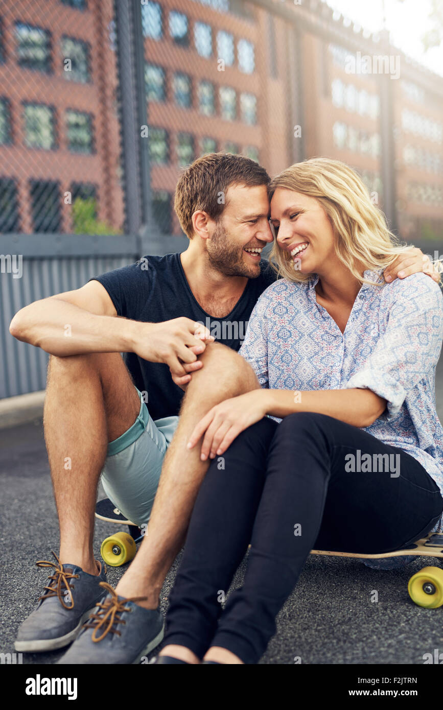 Boyfriend caressing his girlfriend hi-res stock photography and images ...