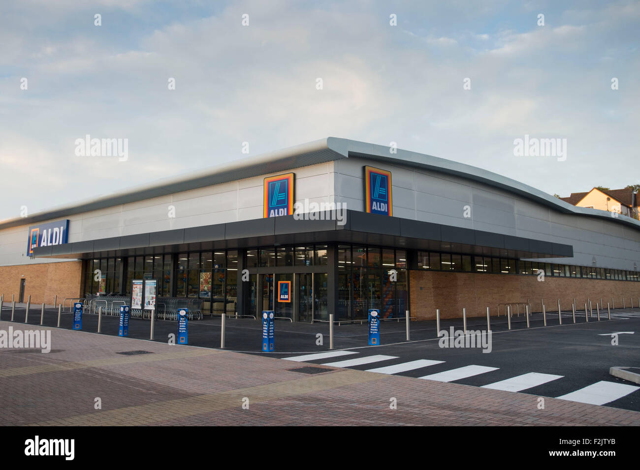 Aldi store in Blackwood, South Wales Stock Photo - Alamy