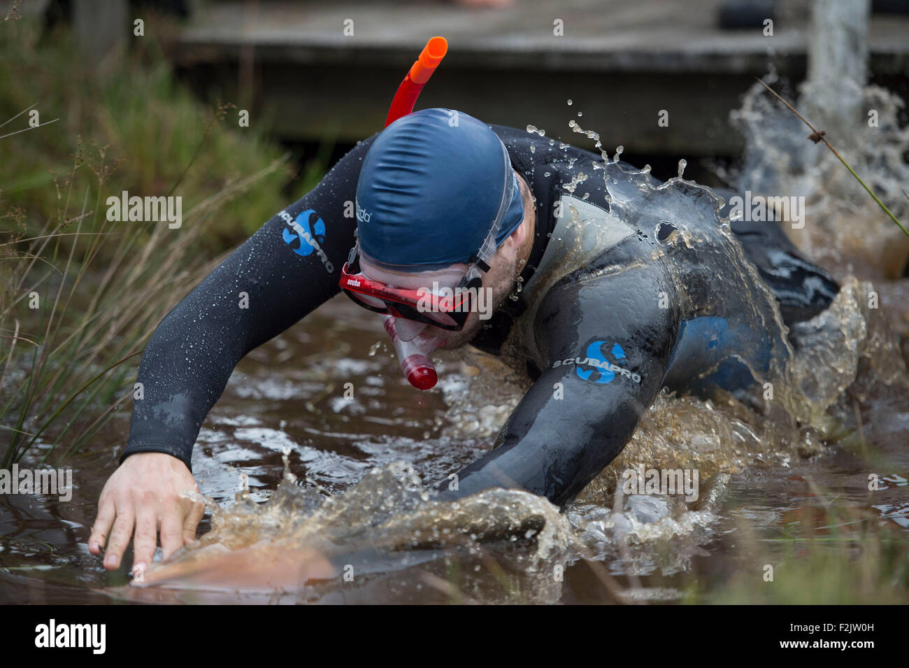 The World Bog Snorkelling Championships held at Waen Rhydd Bog on ...