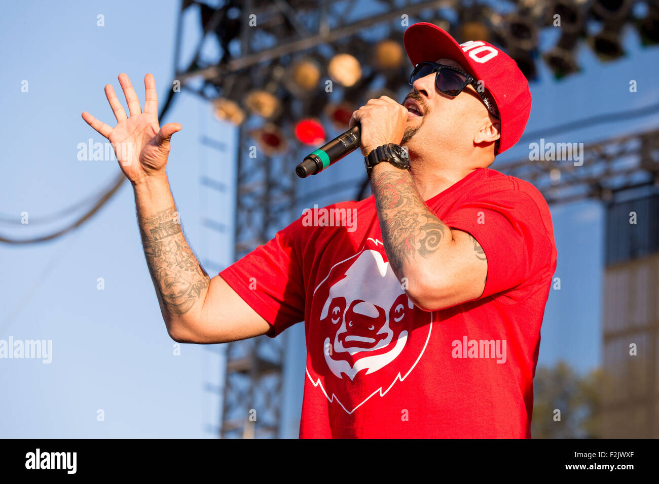 Chicago, Illinois, USA. 13th Sep, 2015. Rapper B-REAL of Cypress Hill ...