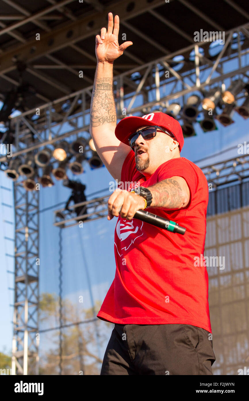 Chicago, Illinois, USA. 13th Sep, 2015. Rapper B-REAL of Cypress Hill ...
