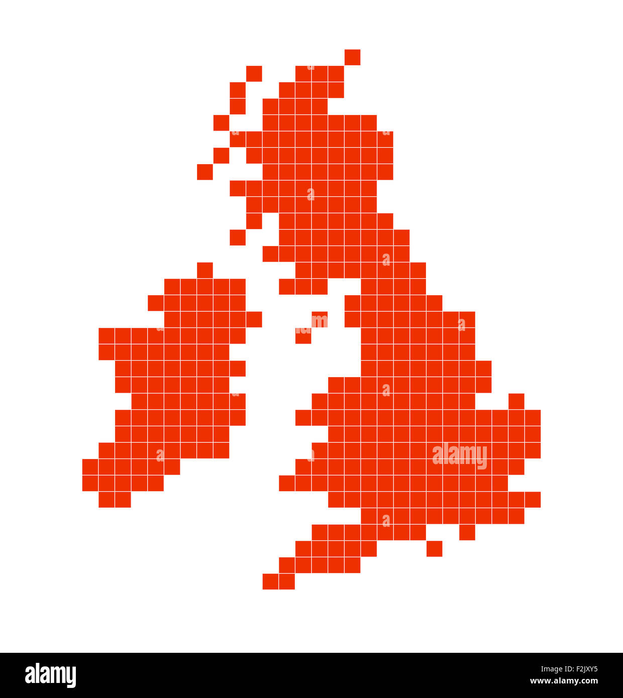 Outline Map Of Uk And Ireland High Resolution Stock Photography and ...