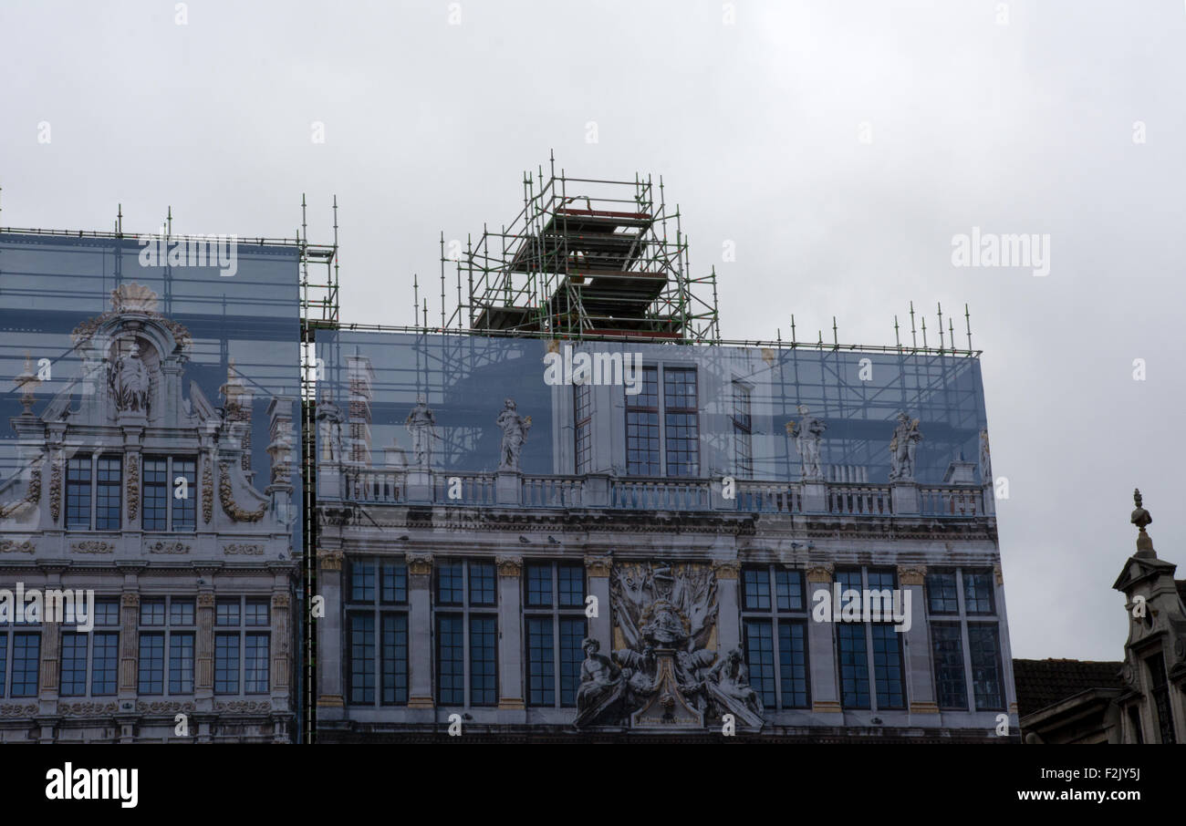 False facade hiding buildings, La Brouette, Le Roi d'Espagne, during ...