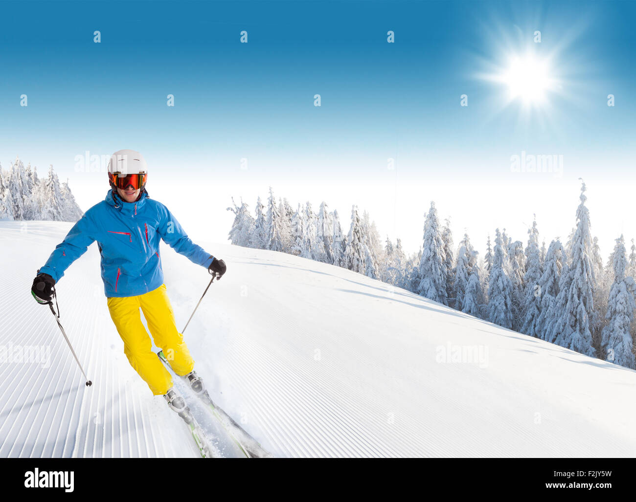 Downhill ski hi-res stock photography and images - Alamy