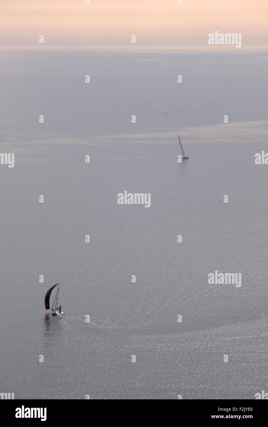 A lot of sailboats on the Trieste sea Stock Photo - Alamy