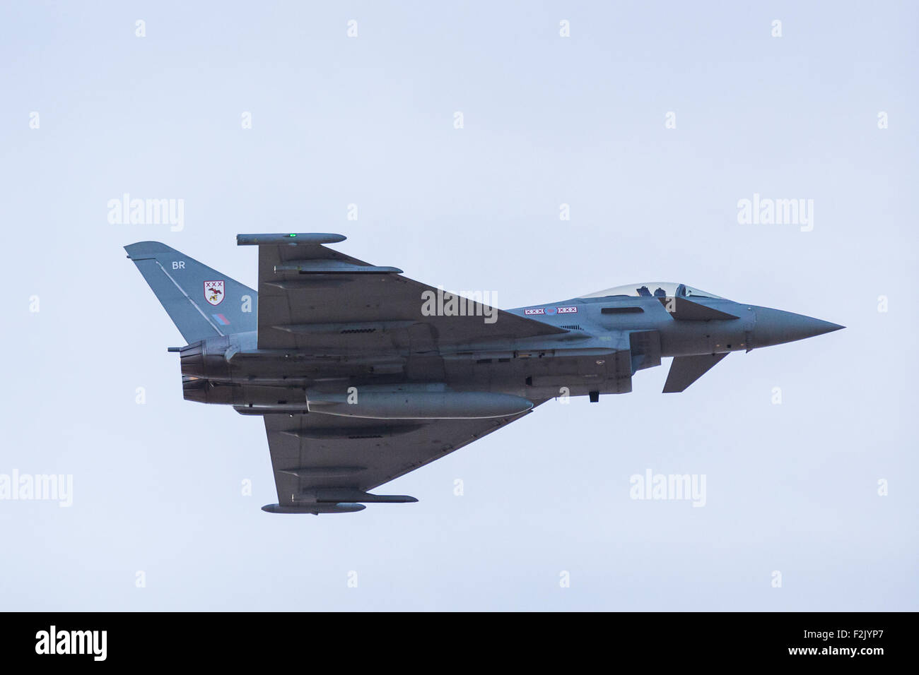 RAF Typhoon up close at Southport Stock Photo - Alamy