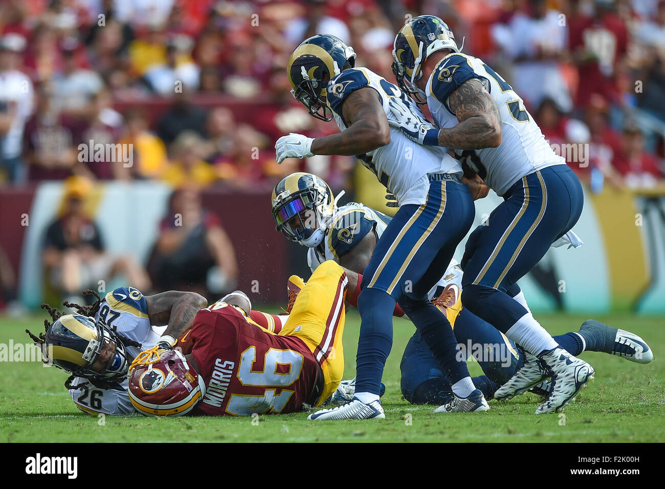 Landover, MD., USA. 20th September, 2015. St. Louis Rams strong safety ...