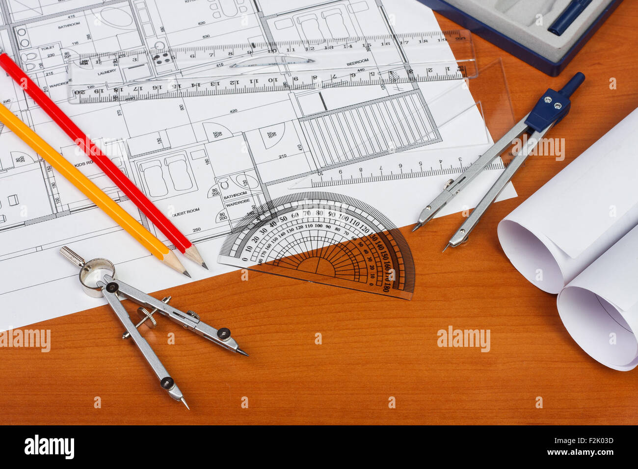 Plans ruler hi-res stock photography and images - Alamy