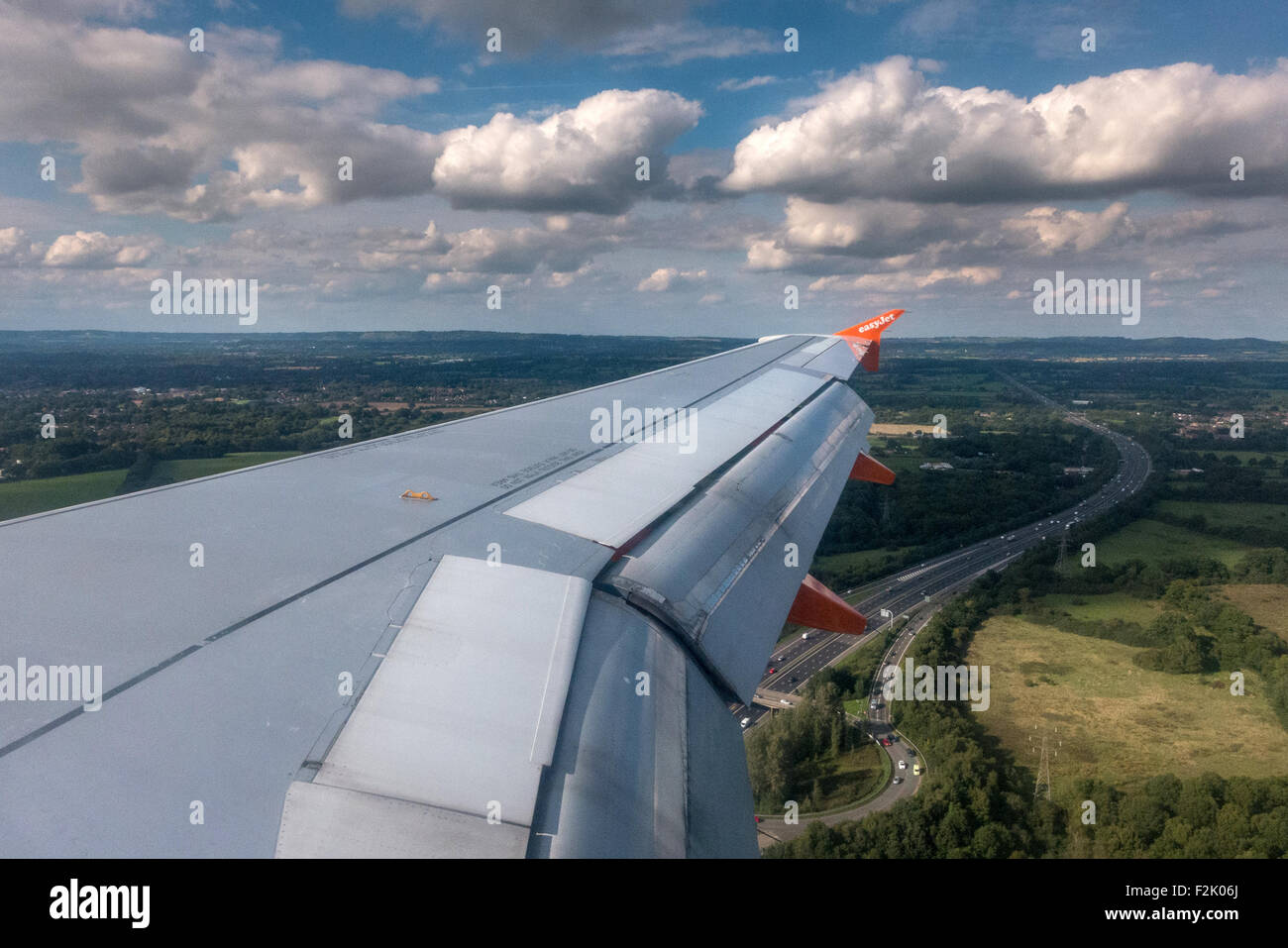 A view out of the window of an EasyJet flight Stock Photo - Alamy
