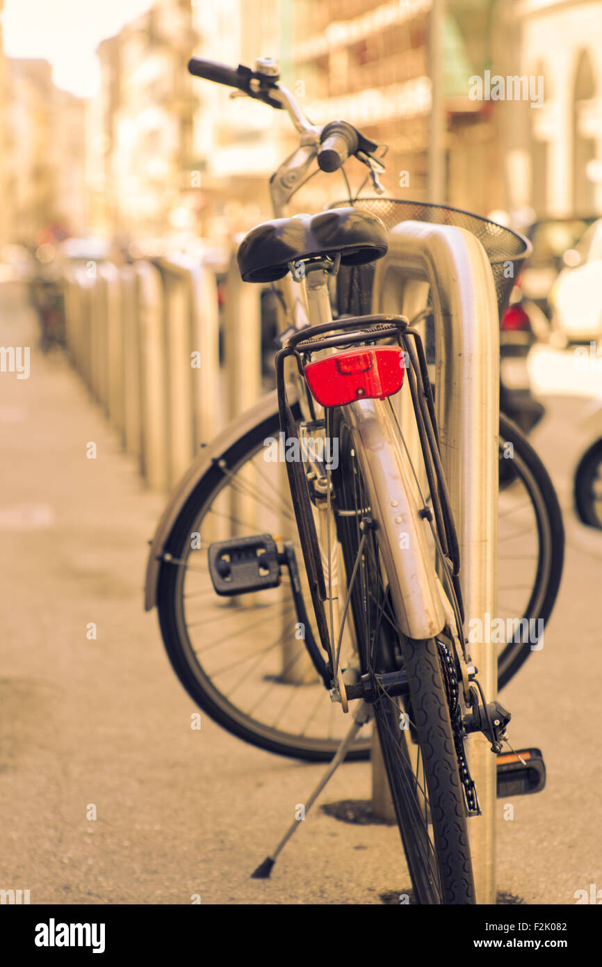 Rear view bicycle hi-res stock photography and images - Alamy