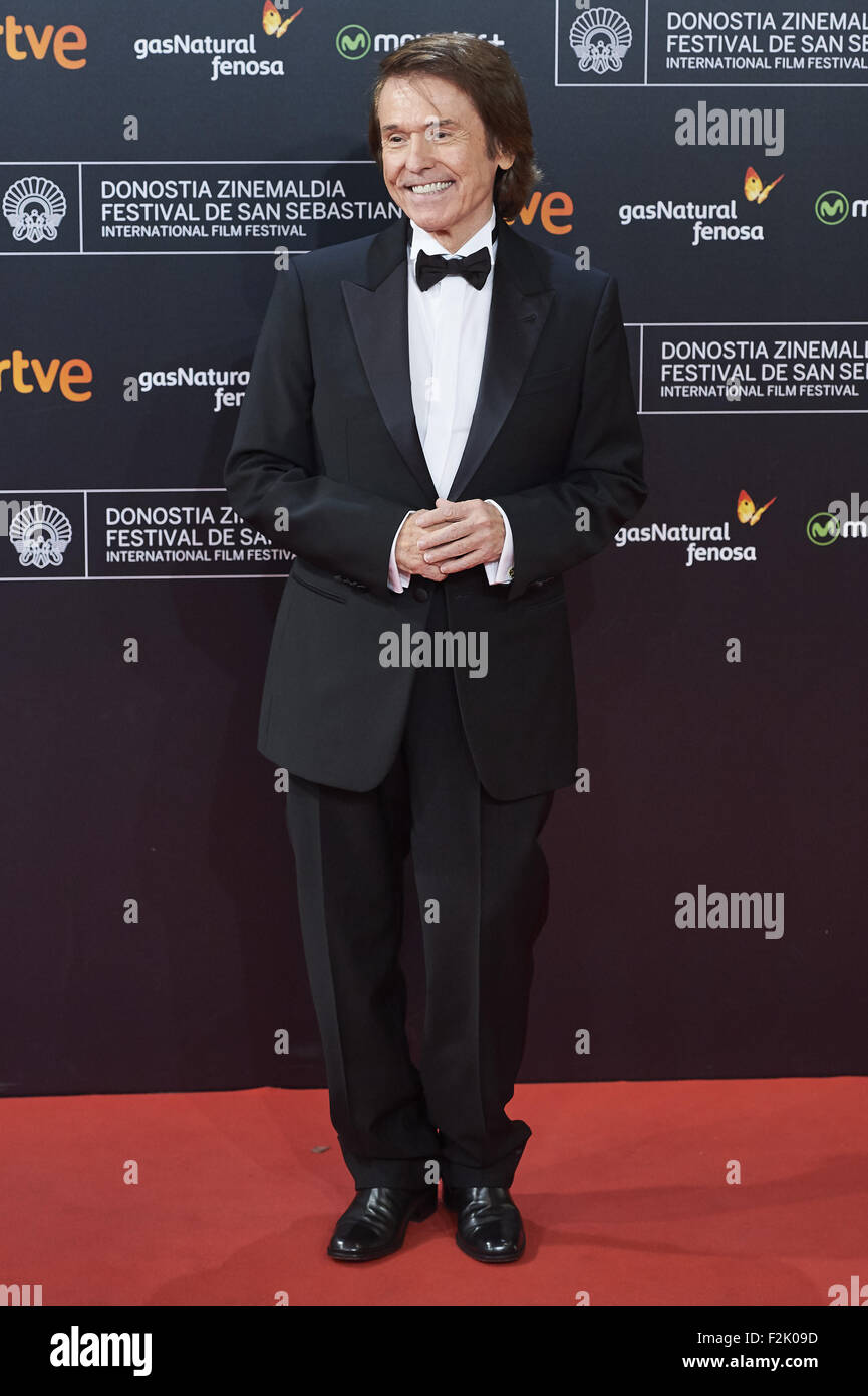 San Sebastian, Euskadi, Spain. 20th Sep, 2015. Raphael attends 'Mi gran ...